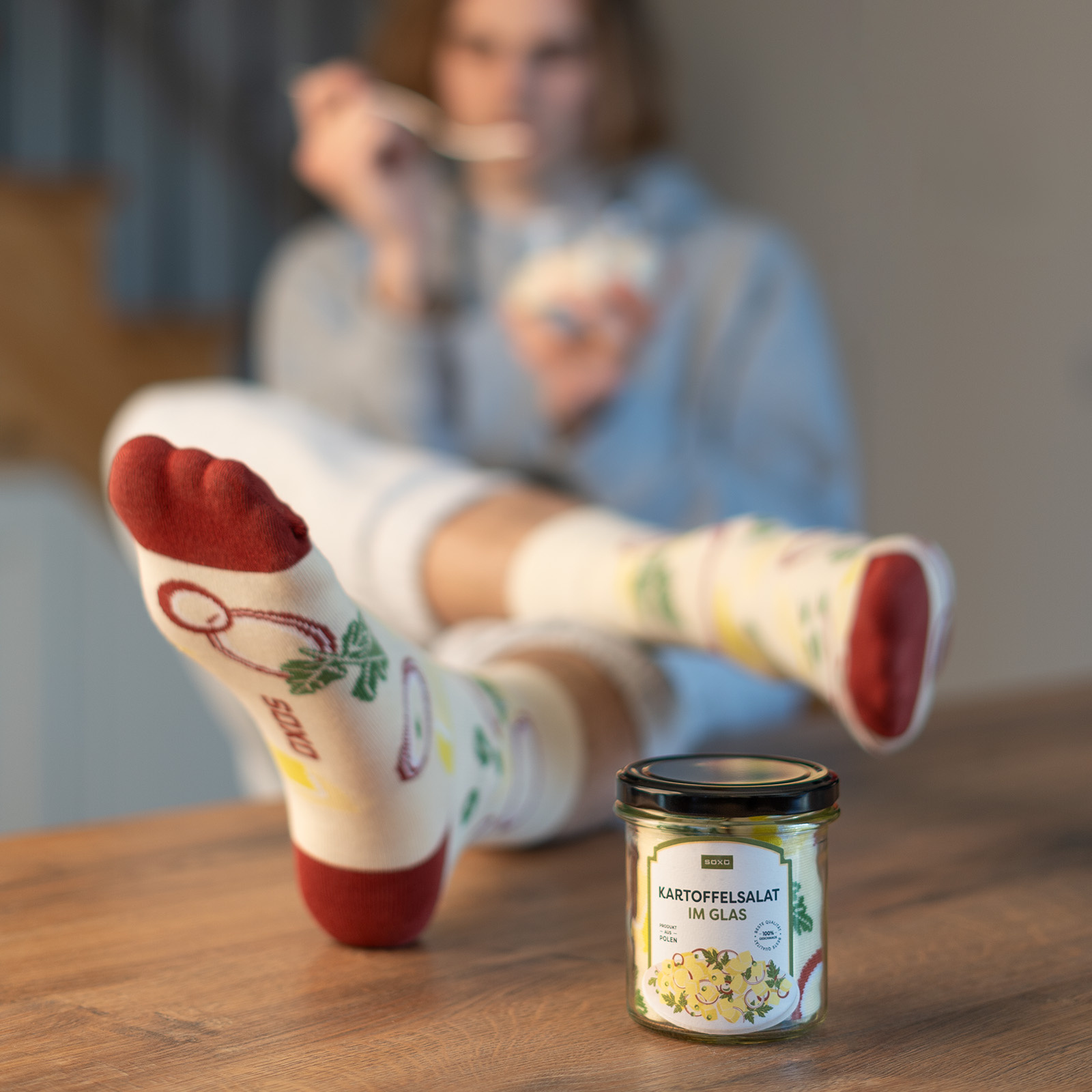 Men's socks SOXO Potato salad in a jar multicolor | MEN \ SOCKS \ HIGH ...