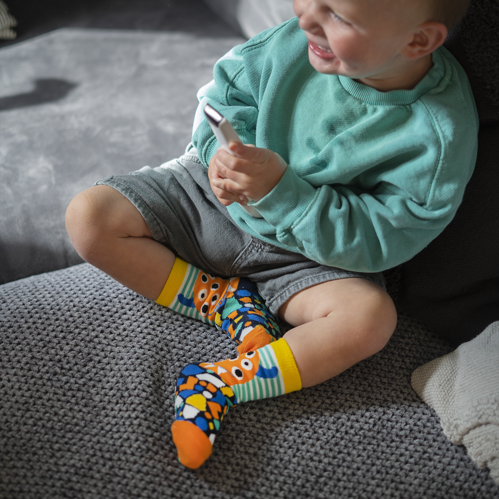 3x Set Bunte SOXO Kindersocken mit Monstern Mehrfarben | KINDER ...