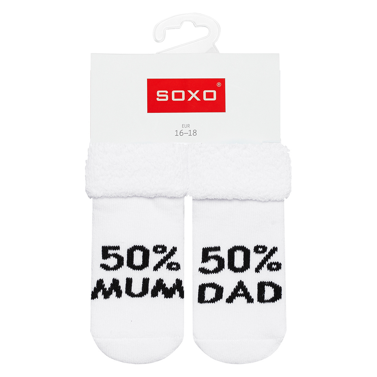 SOXO gray baby socks with inscriptions pink || white | BABIES \ SOCKS ...