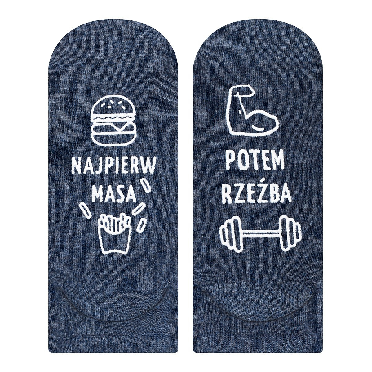 Men's navy blue SOXO socks with inscriptions, a funny gift navy ...